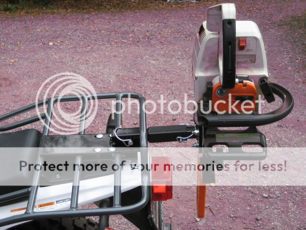 Moose Racing Quick Release Chainsaw Bracket on Rear CycleRack | TW200 Forum