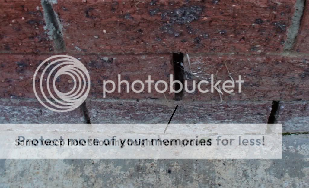 Confusion about location of weep holes • Home Renovation & Building Forum