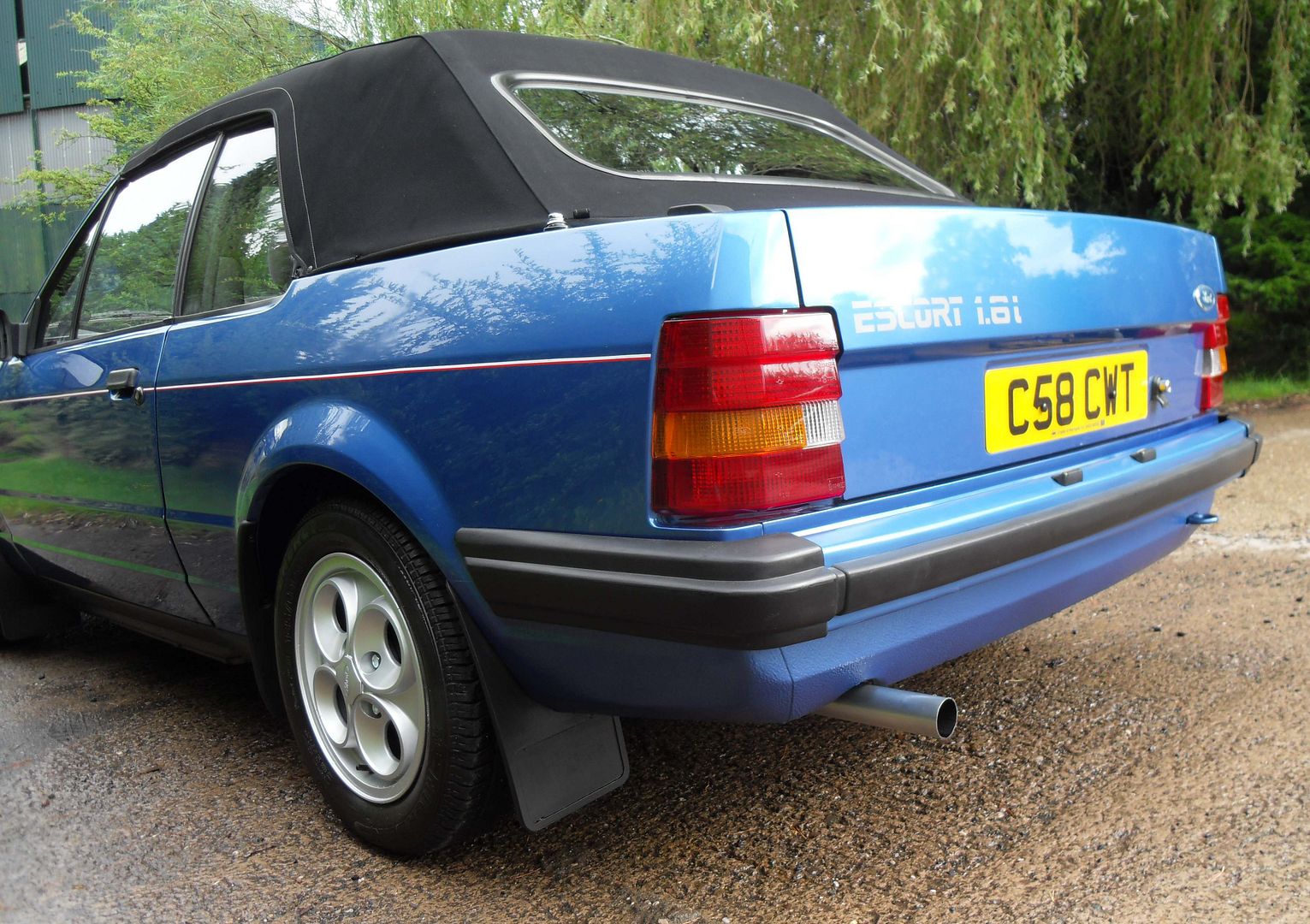 1986 FORD ESCORT 1.6I CABRIOLET AZURE BLUE Mk3 XR3I CONVERTIBLE (Golf ...